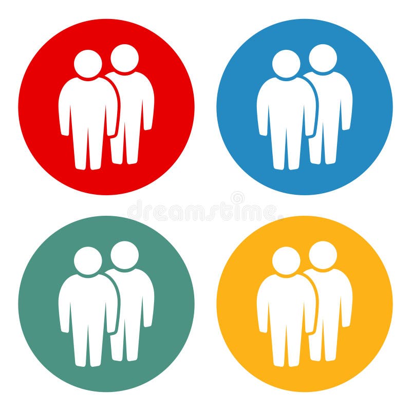 People icon set. stock illustration. Illustration of crowd - 374527078