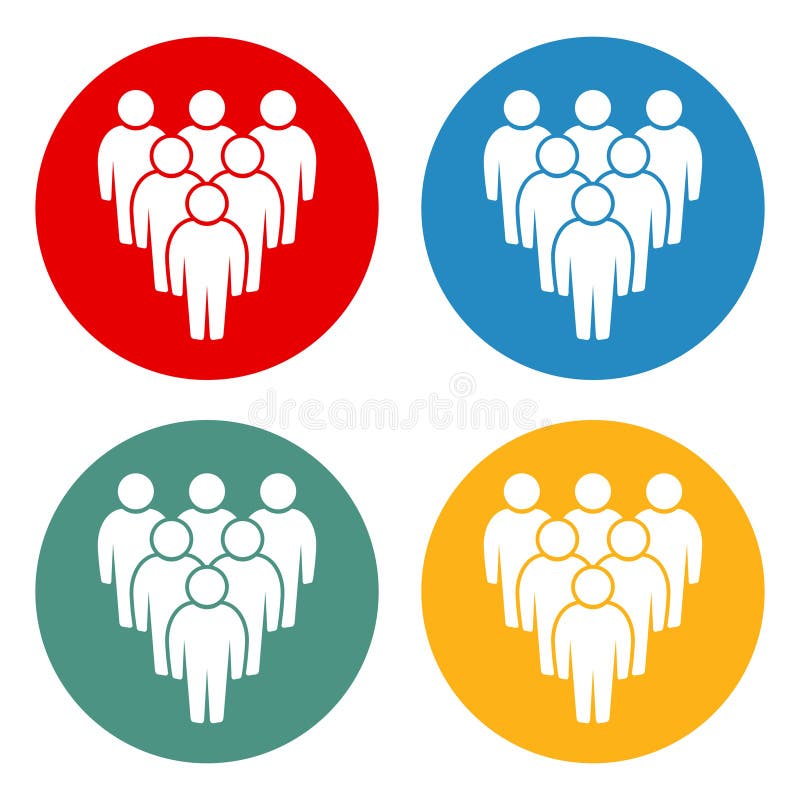 People icon set. stock illustration. Illustration of vector - 374527084