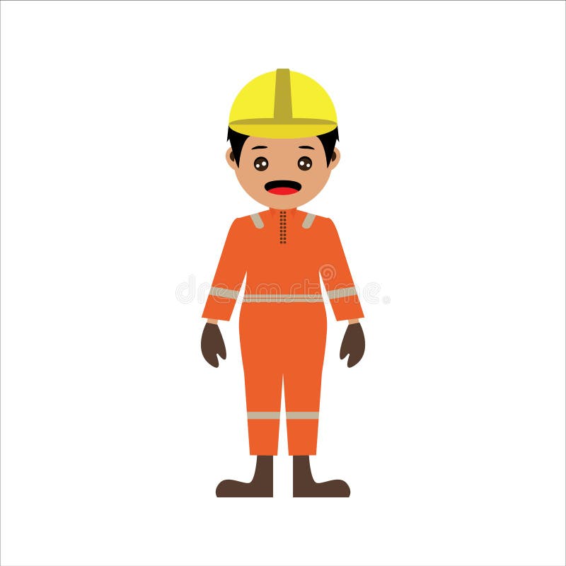 People Icon Vector Design Illustration Fully Clothed Workers and Safe ...