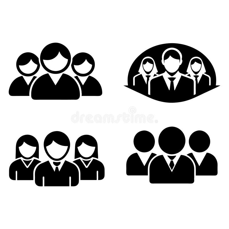 People icon vector set stock vector. Illustration of management - 52659159
