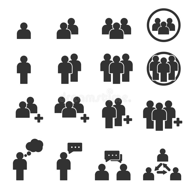 People icon stock vector. Illustration of element, organized - 66514890