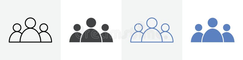 People Icon Vector Set Use for Web Stock Vector - Illustration of human ...