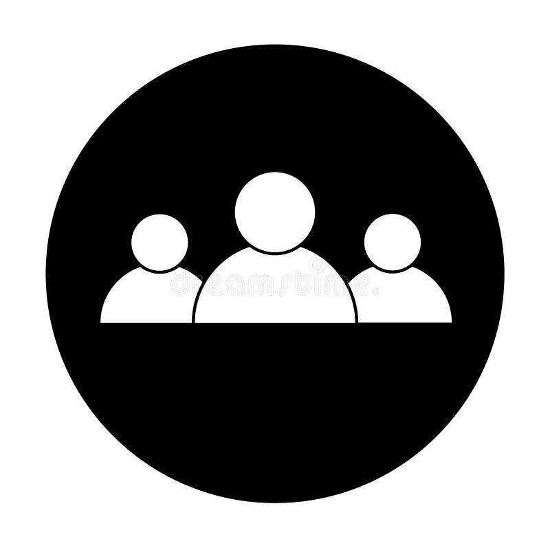 People Icon on White Background. Flat Style. People Sign Stock ...