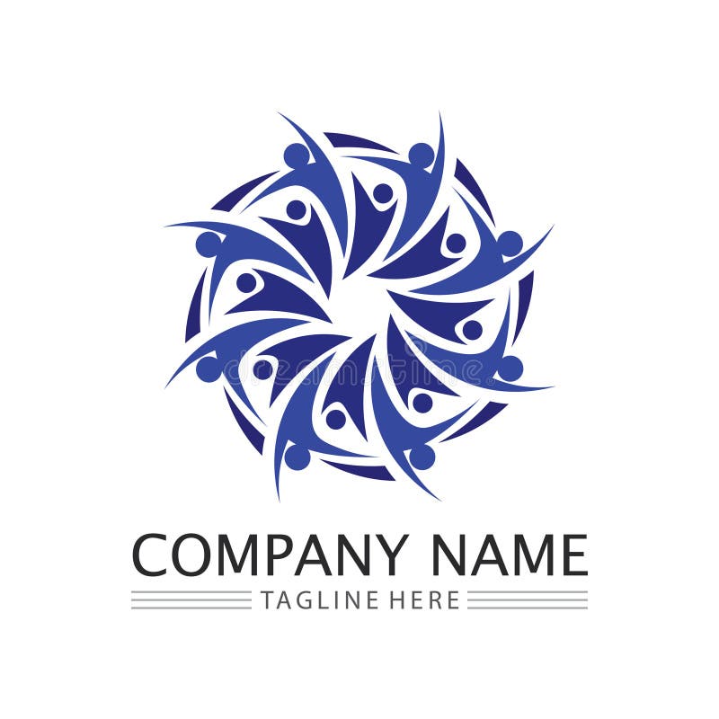 People Icon Work Group Vector Logo Illustration Design Stock ...