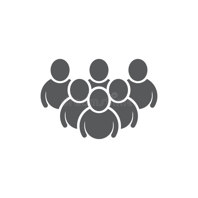 People Icon Work Group Vector Stock Vector - Illustration of white ...