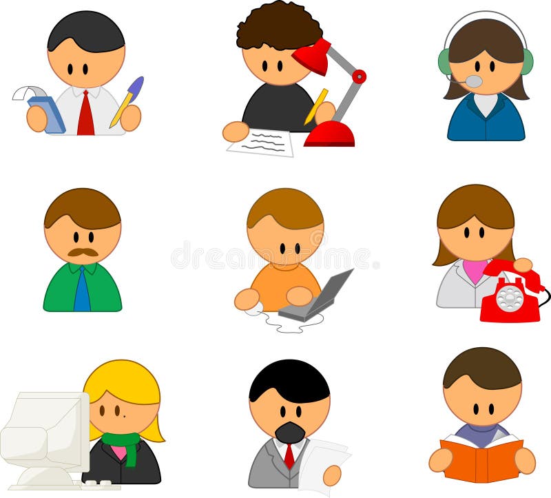 People icons stock vector. Illustration of face, funny - 17914280