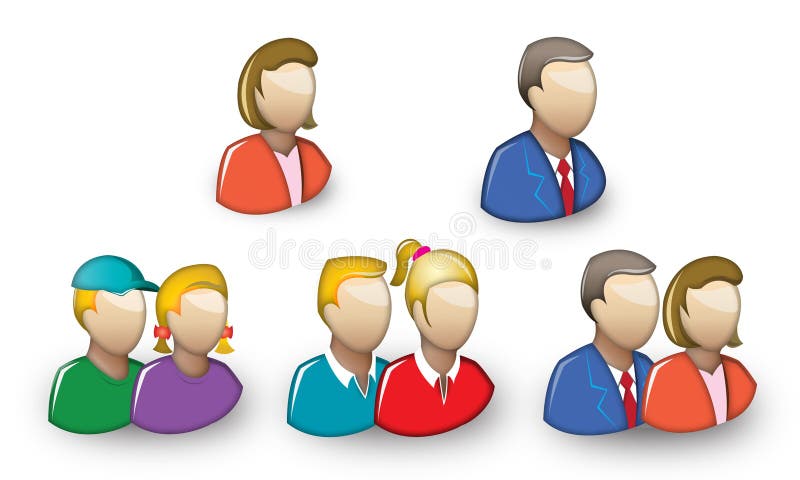 People Icons stock illustration. Illustration of people - 18042293