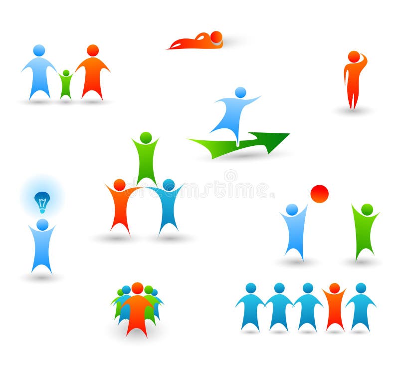 Set of people icons stock vector. Illustration of father - 8870923
