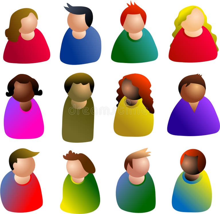 Diverse People Icons Stock Illustrations – 2,900 Diverse People Icons ...