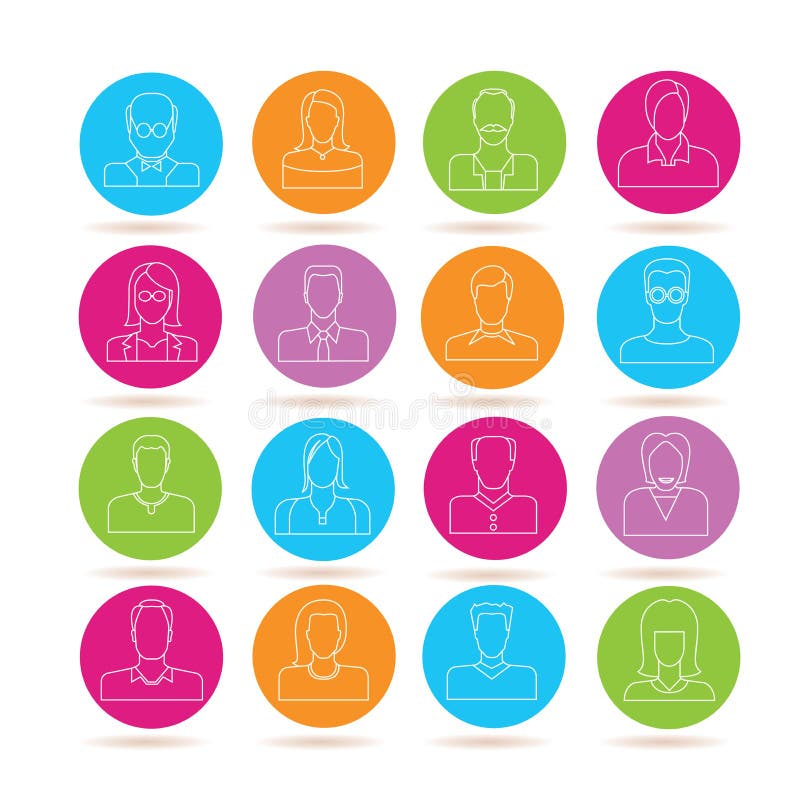 People icons stock illustration. Illustration of people - 80944679