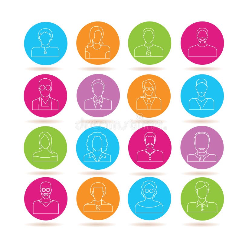 People icons stock illustration. Illustration of button - 80944700