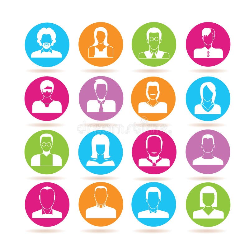 People icons stock illustration. Illustration of face - 80944708
