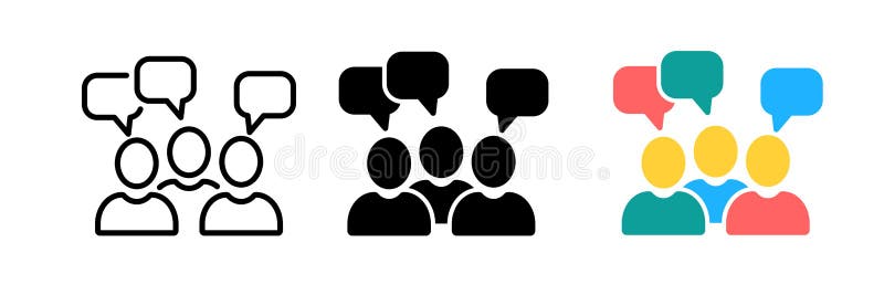 People Icons with Colorful Dialog Speech Bubbles Eps 10 Stock ... People Icons with Colorful Dialog Speech Bubbles Eps 10 Stock ...