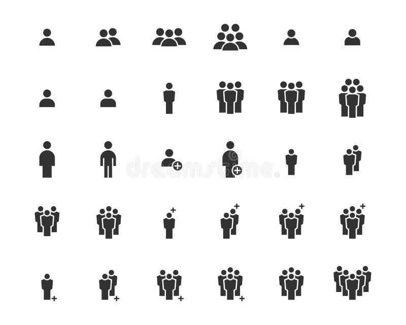 People Icons , Person Work Group Team Vector Stock Vector ...
