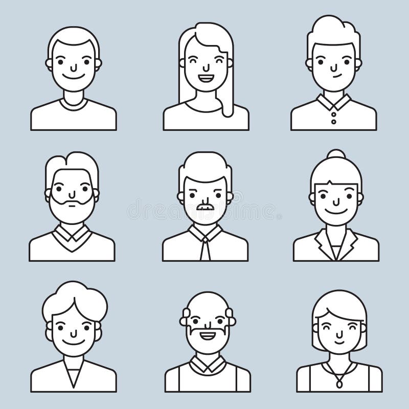 Simple Avatars Stock Illustrations – 3,177 Simple Avatars Stock ...
