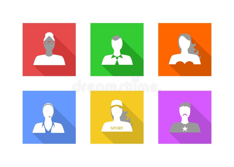 People icons set stock vector. Illustration of nationality - 79530918