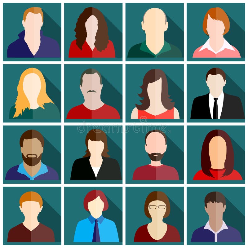 People icons set stock vector. Illustration of icons - 124939839