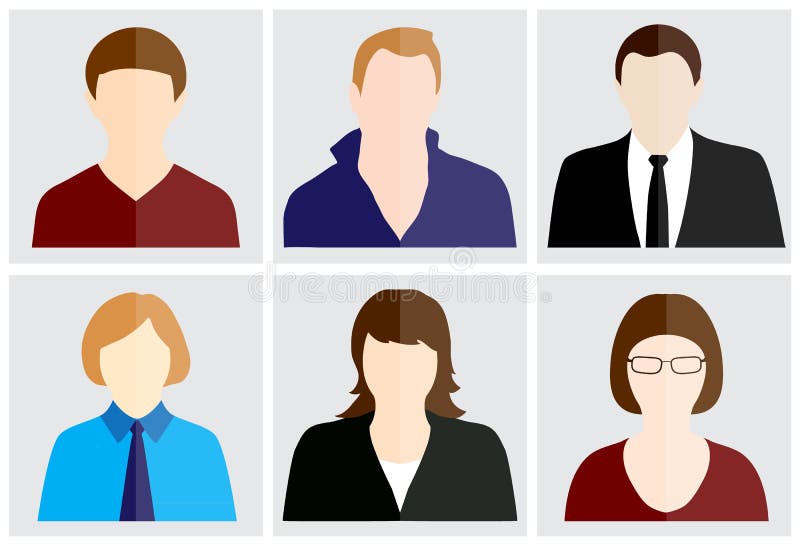 People icons set stock vector. Illustration of vector - 124939829
