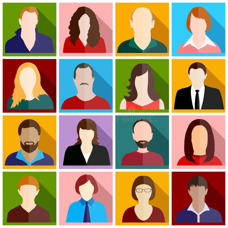 A people icons set stock vector. Illustration of icons - 124939895 A people icons set stock vector. Illustration of icons - 124939895