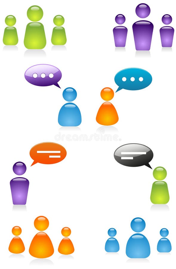 Msn people icon 2 stock vector. Illustration of instant - 3848206