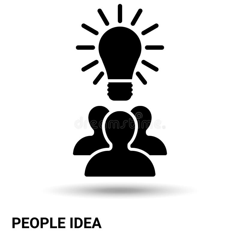 People Idea. People the Idea of the Icon is Isolated on a Light ...