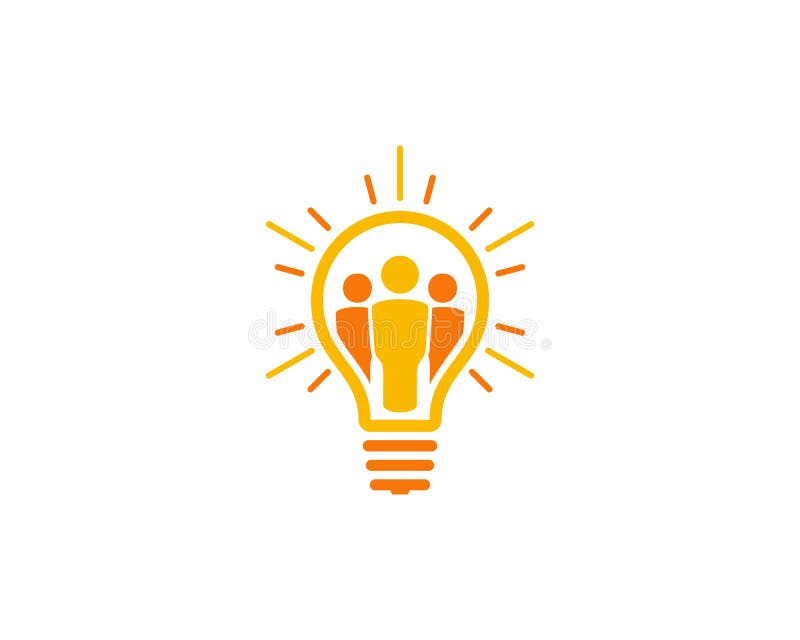 People Idea Icon Logo Design Element Stock Vector - Illustration of ...