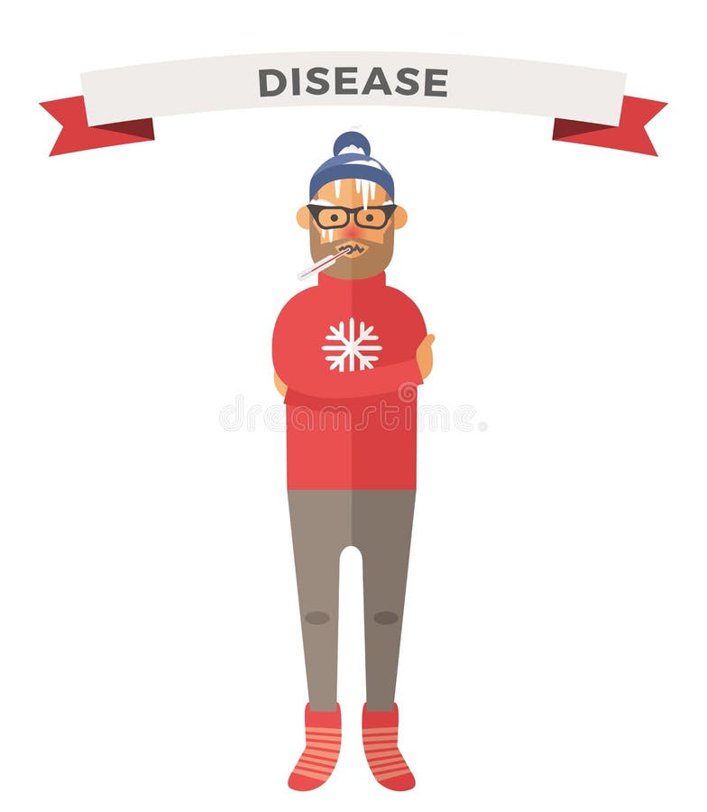 People Ill Vector Illustration Stock Vector - Illustration of drink ...