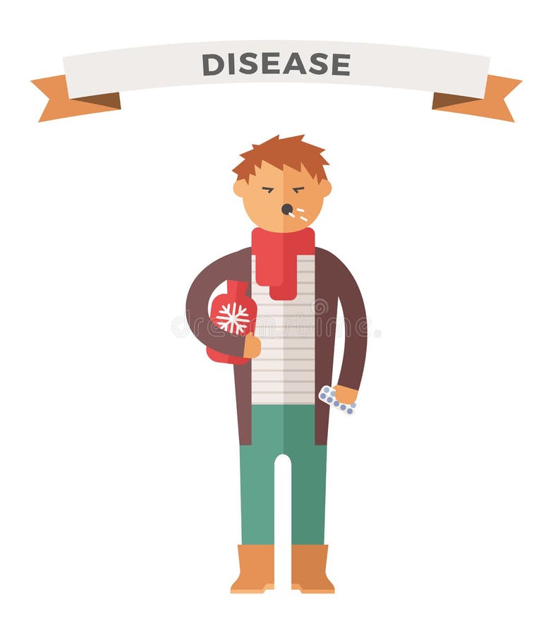 People Ill Vector Illustration Stock Vector - Illustration of illness ...