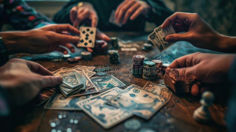 People Improving Money Mindset by Playing a Finance Board Game Stock ...