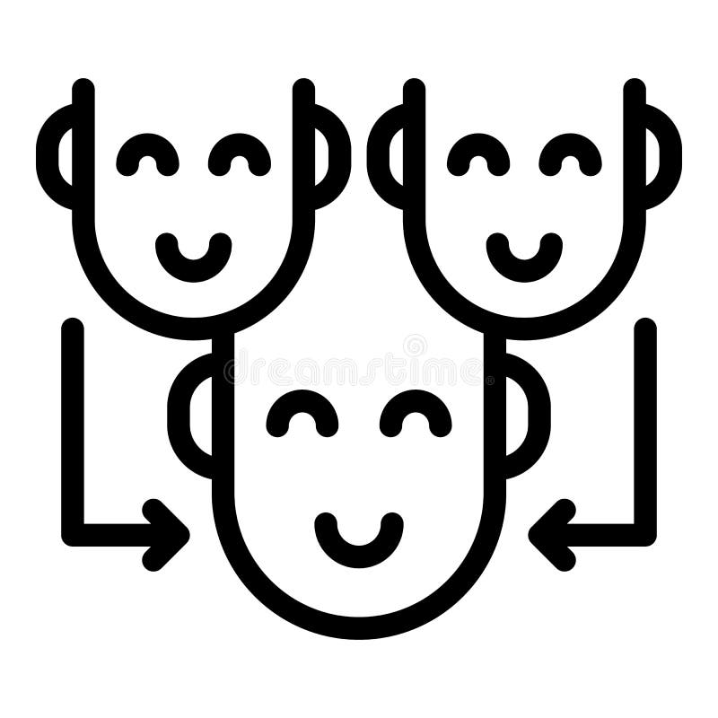 People Influence Icon Outline Vector. Share Brand Stock Vector ...