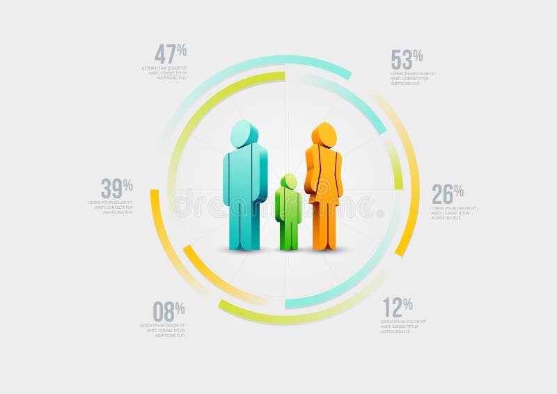 People Infographic Vector