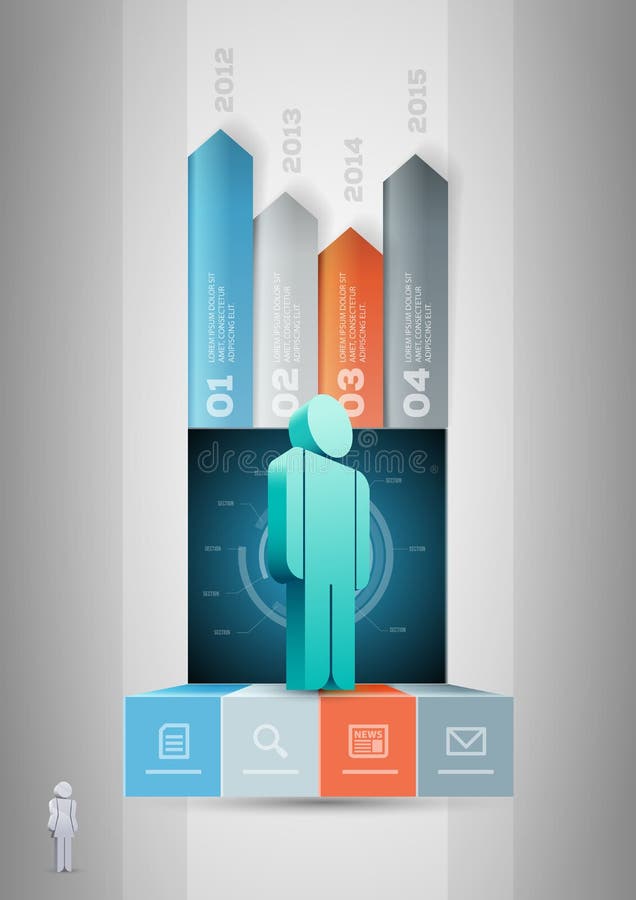 People Infographic Design Template Stock Vector - Illustration of chart ...