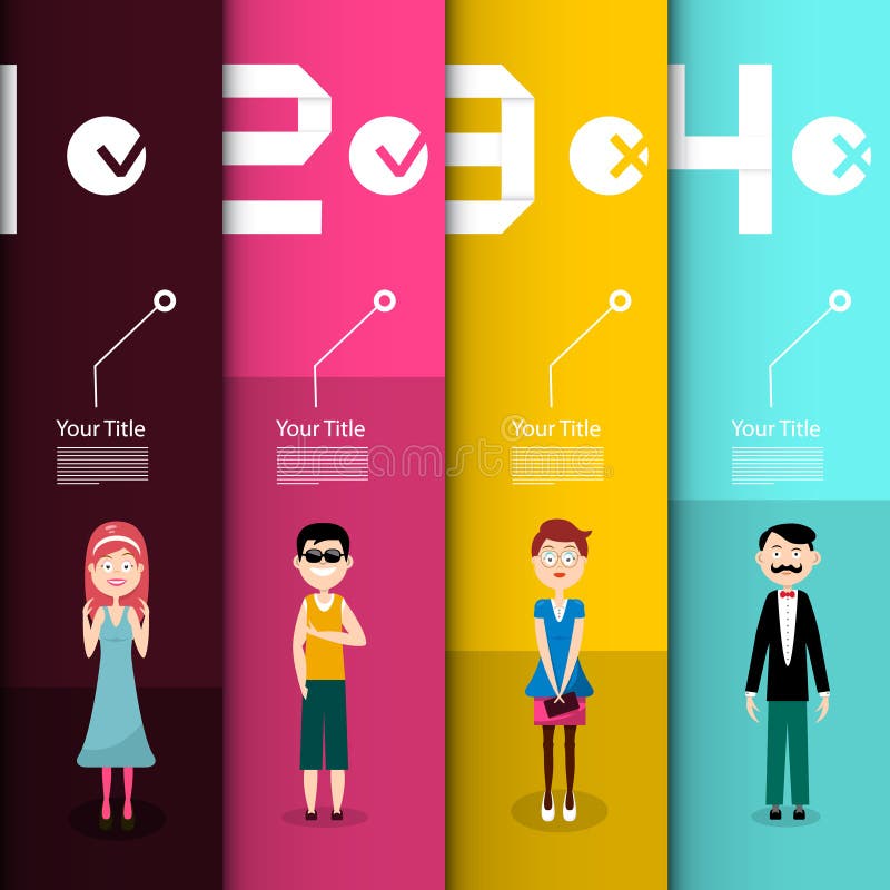 People Infographic Layout Infographics Design Stock Vector ...