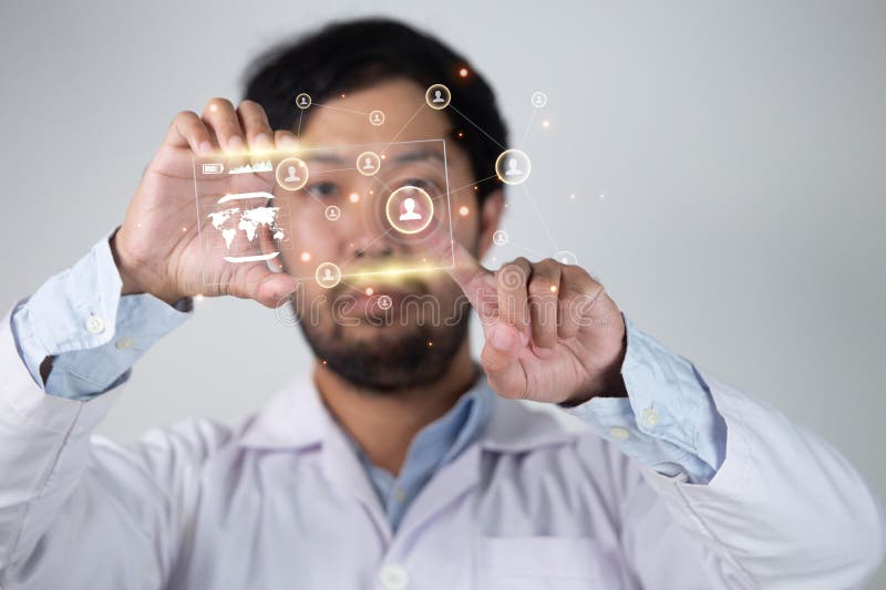 People and Information Data Stock Image - Image of internet, artificial ...