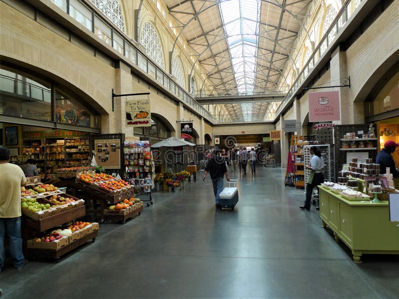 San Francisco, Ferry Building Market Place Editorial Image - Image of ...