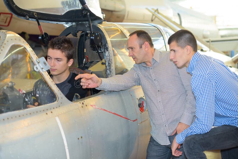 People inside fighter jet stock photo. Image of instruction - 268278964