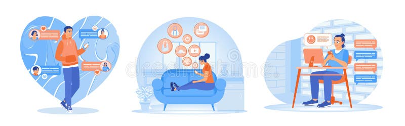 People Interact in Modern Communication and Social Interaction through ...