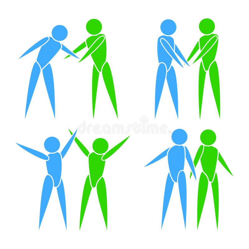 People Interactions: Help, Cooperation, Joy, Activity Stock Vector ...