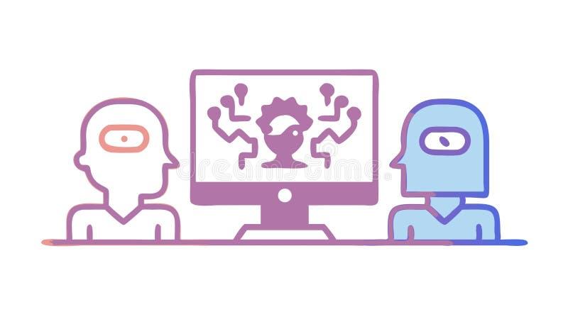 Vector Brain Interfacing with Computer CPU Stock Vector - Illustration of processing, biology ...