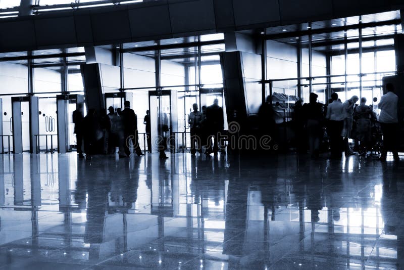 People in a interior stock photo. Image of architecture - 2893966