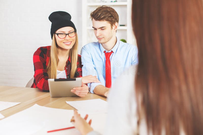 People Interviewed for a Job Stock Photo - Image of looking, people ...