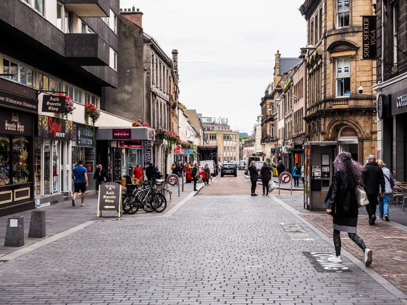 People in Inverness City Centre Editorial Stock Image - Image of city ...