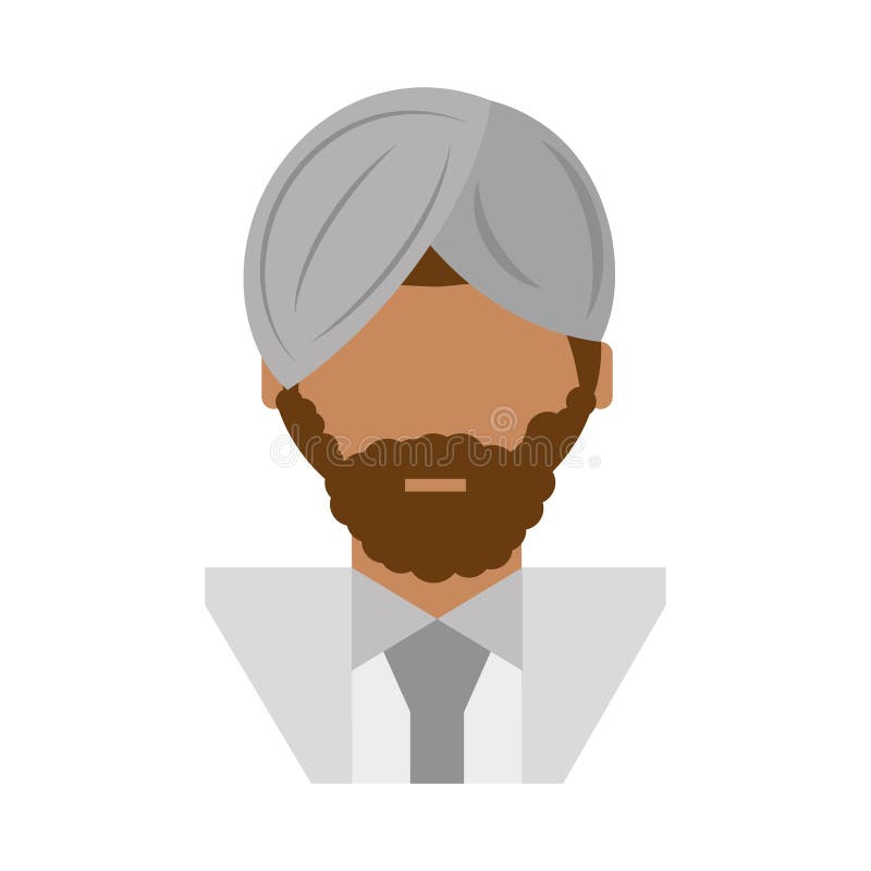 People Israeli Man with Mustache Icon Stock Illustration - Illustration ...