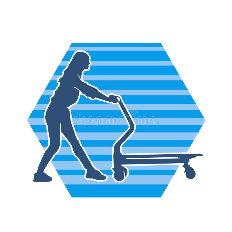 Female Pushing Lori Wheel Tool Stock Illustrations – 3 Female Pushing ...