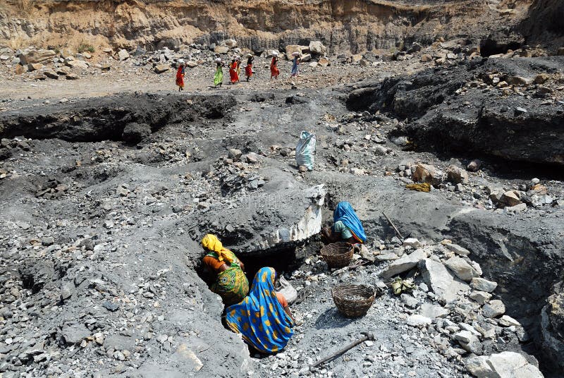 People of the Jharia Coalmines Area in India Editorial Stock Image ...