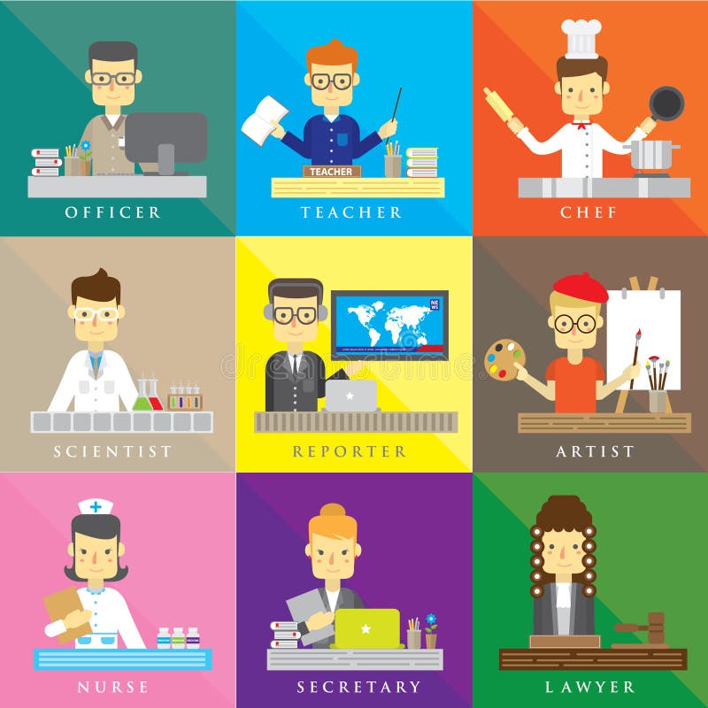 People job stock vector. Illustration of presentation - 58048353