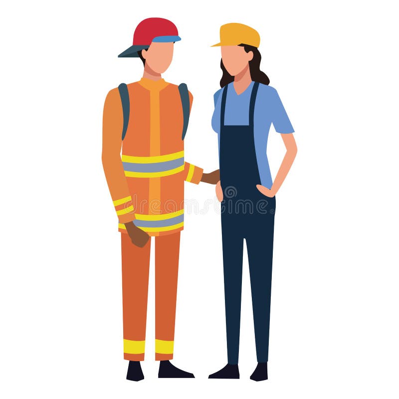 People job and occupation stock vector. Illustration of construction ...