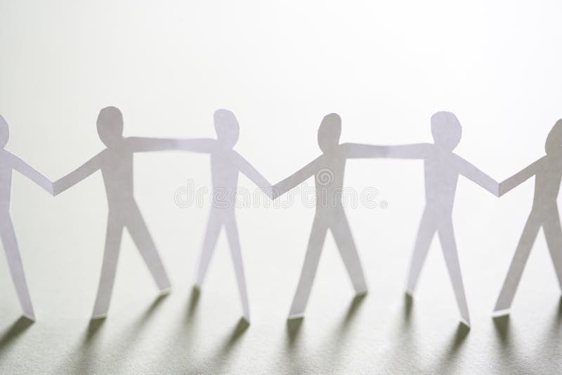 Male Paper Chain stock image. Image of hold, cooperation - 1653333