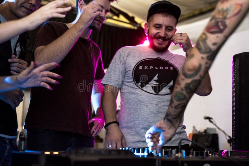 People are Joining at DJ Station Stock Image - Image of clubbing ...