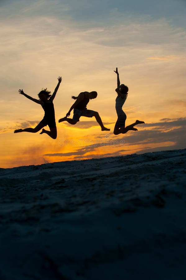 People in the jump stock photo. Image of active, silhouette - 66790834